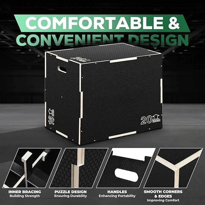 Plyo Box Antidérapant 20x24x30 – Summum Fitness